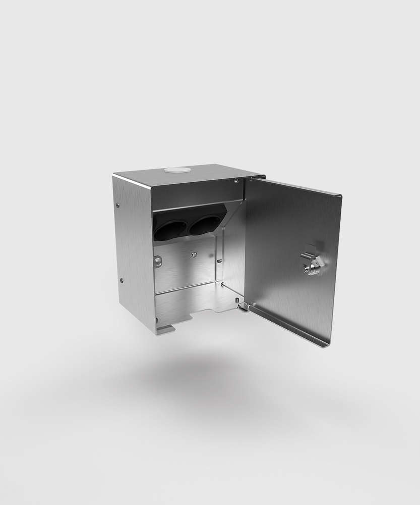 5602E-1-4 BS Wall socket with lockable hinged lid - BEP24 - floor ...