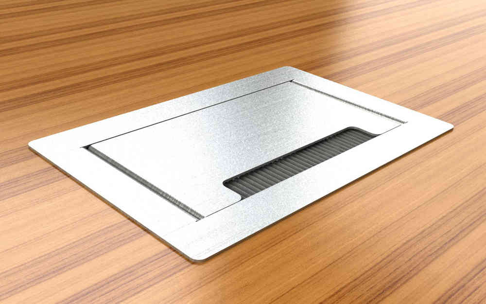 Desk socket with hinged lid (4403E) - BEP24 - floor sockets, switches ...