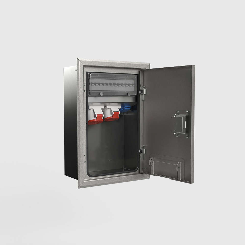 5722E BS CEE Wandverteiler Aufputz, 4-fach, IP44, verschließbar